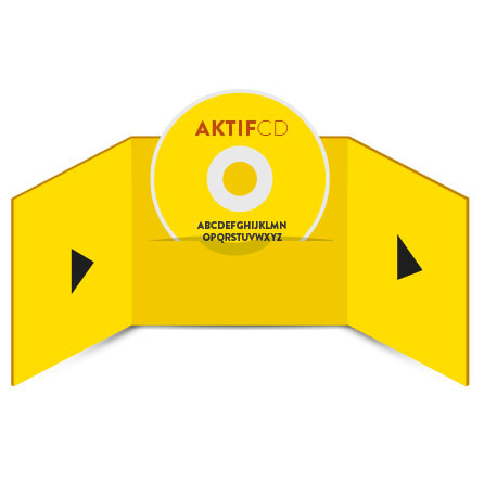 Impression CD couleur en boitier digifle 3 volets